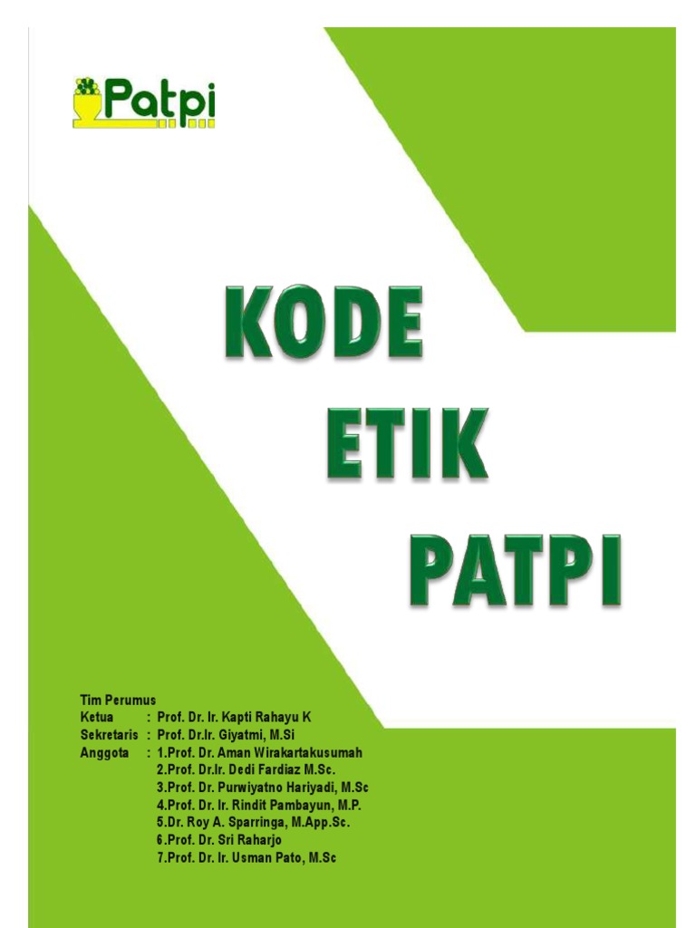 Itp504 Buku Kode Etik Patpi | PDF | Karier & Perkembangan | Kesehatan ...
