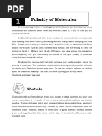 Polarity of Molecules Hand-Out | PDF | Chemical Polarity | Covalent Bond
