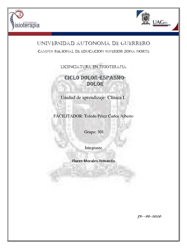 Ciclo Dolor-Espasmo-Dorlor | PDF | Dolor | Sistema nervioso
