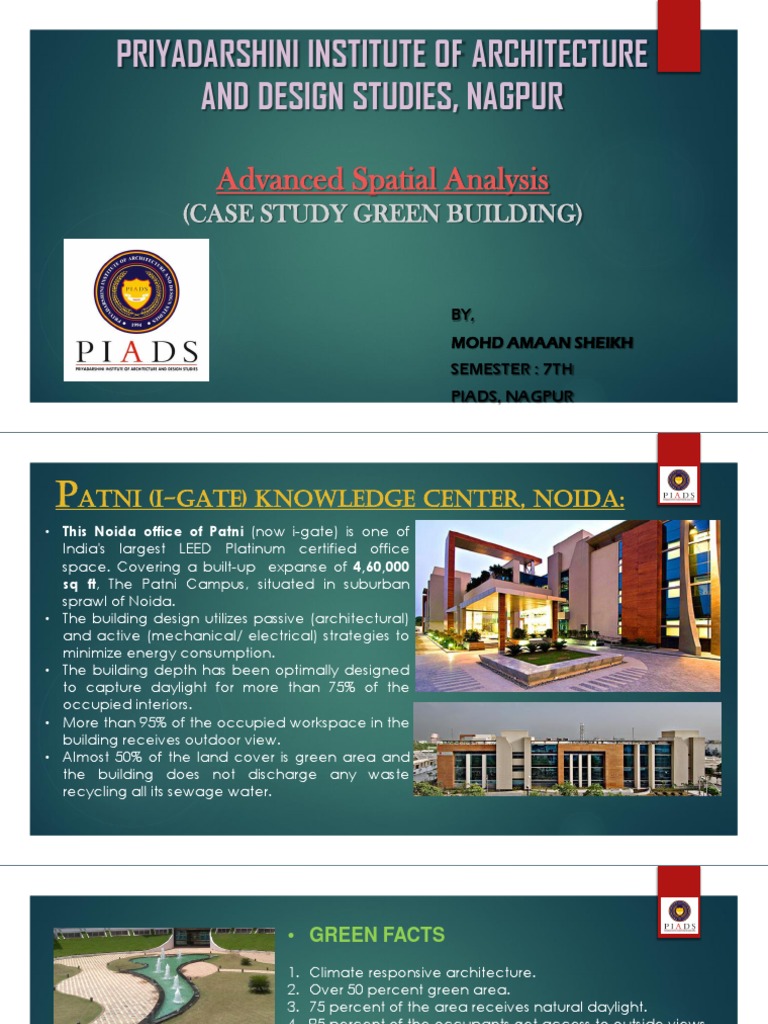 Case Study Green Rated Building - Patni (i-GATE) Knowledge Center ...