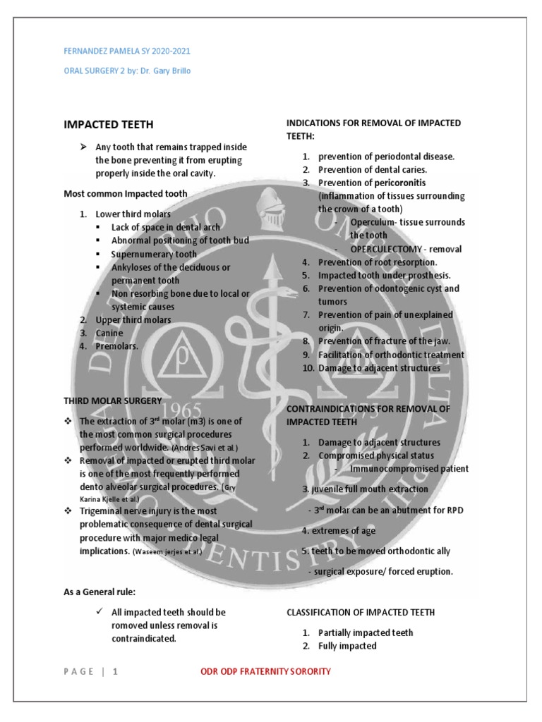 Impacted Teeth & Third Molar Surgery | PDF | Human Tooth | Mouth