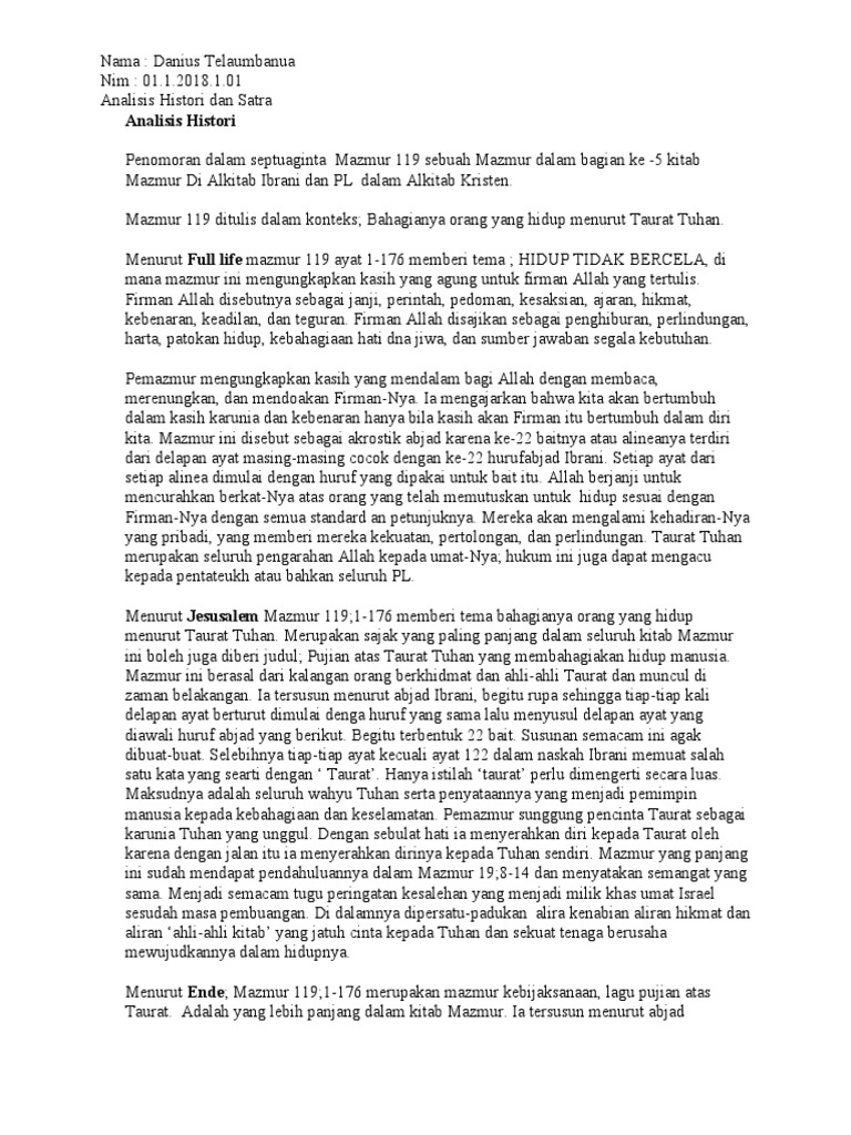 Analisis Historis | PDF