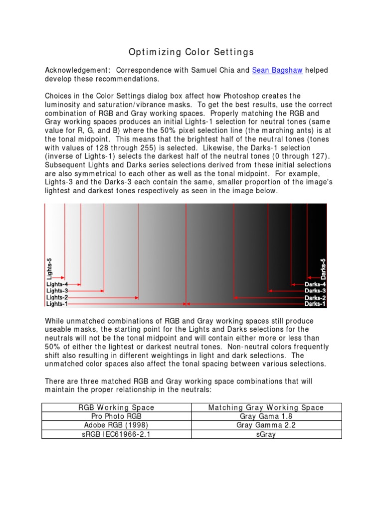 Color Working | PDF | Adobe Photoshop | Rgb Color Model
