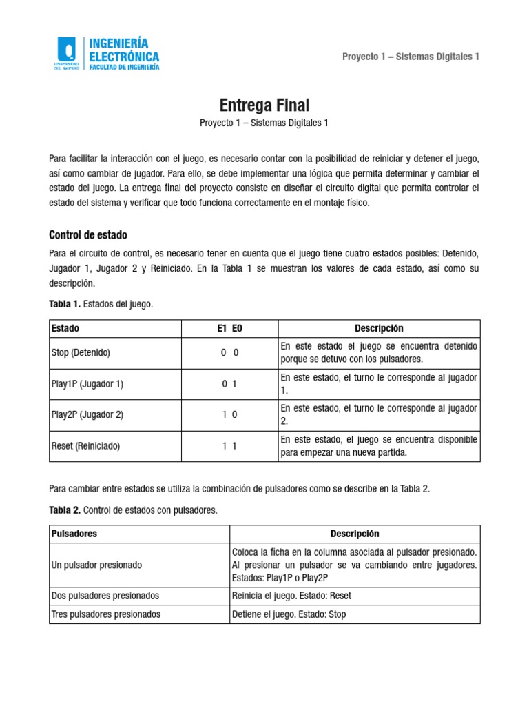 Proyecto1 Entrega Final | PDF | Ingeniería Informática | Ciencias de la Computación