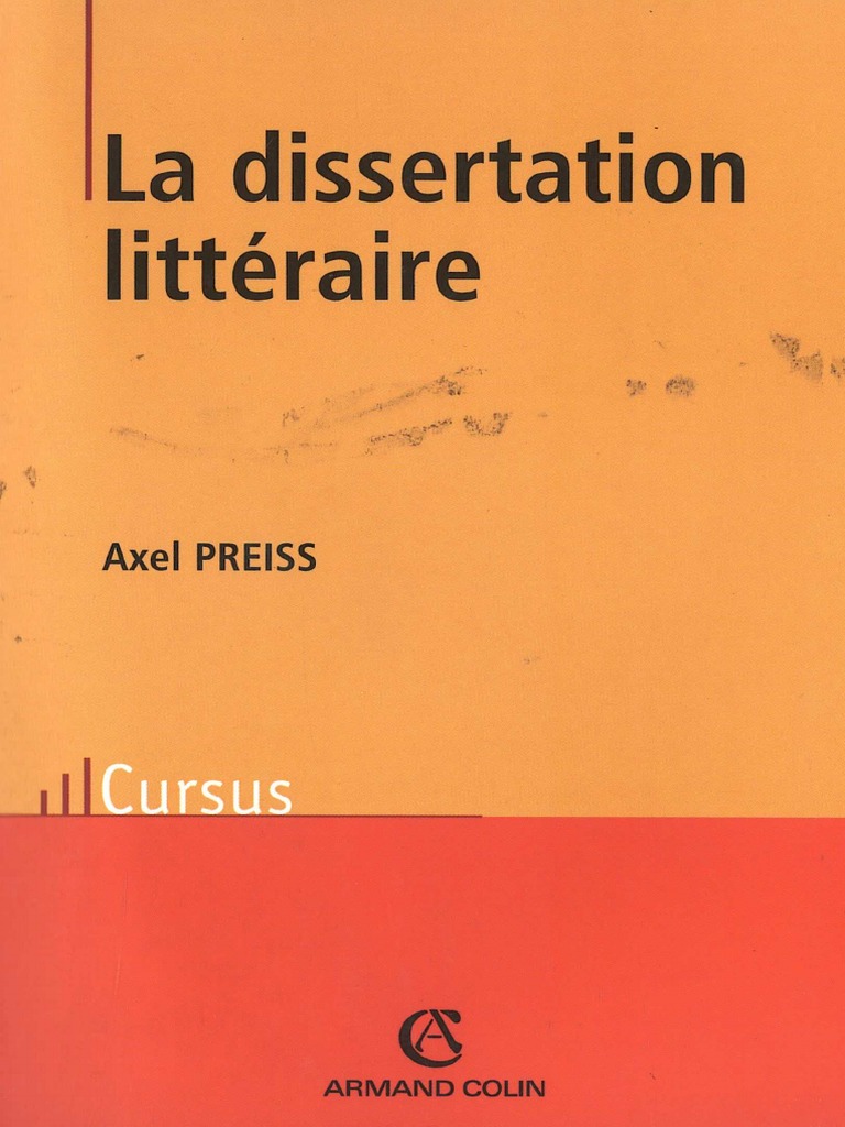 La DISSERTATION Littéraire | PDF