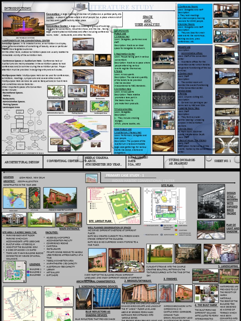 LITERATURE STUDY - PPTX CONVENTIONAL CENTER | PDF | Truss | Wall