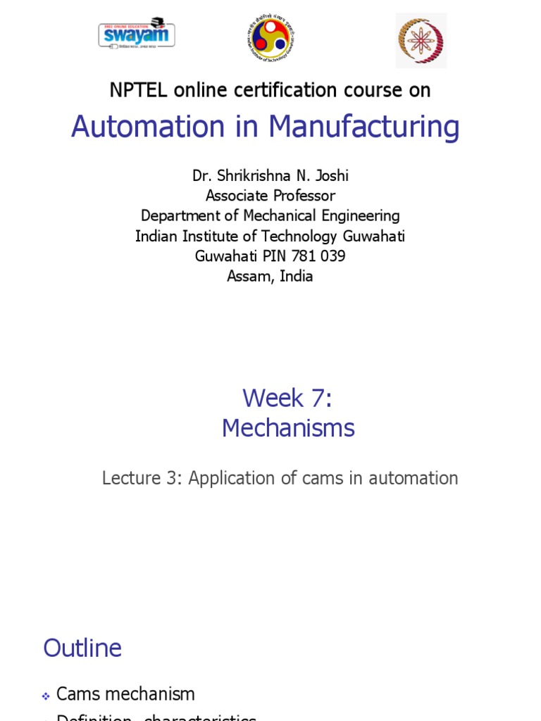 Week 7 Lecture 3 Slides | PDF | Machines | Mechanical Engineering Week 7 Lecture 3 Slides | PDF | Machines | Mechanical Engineering