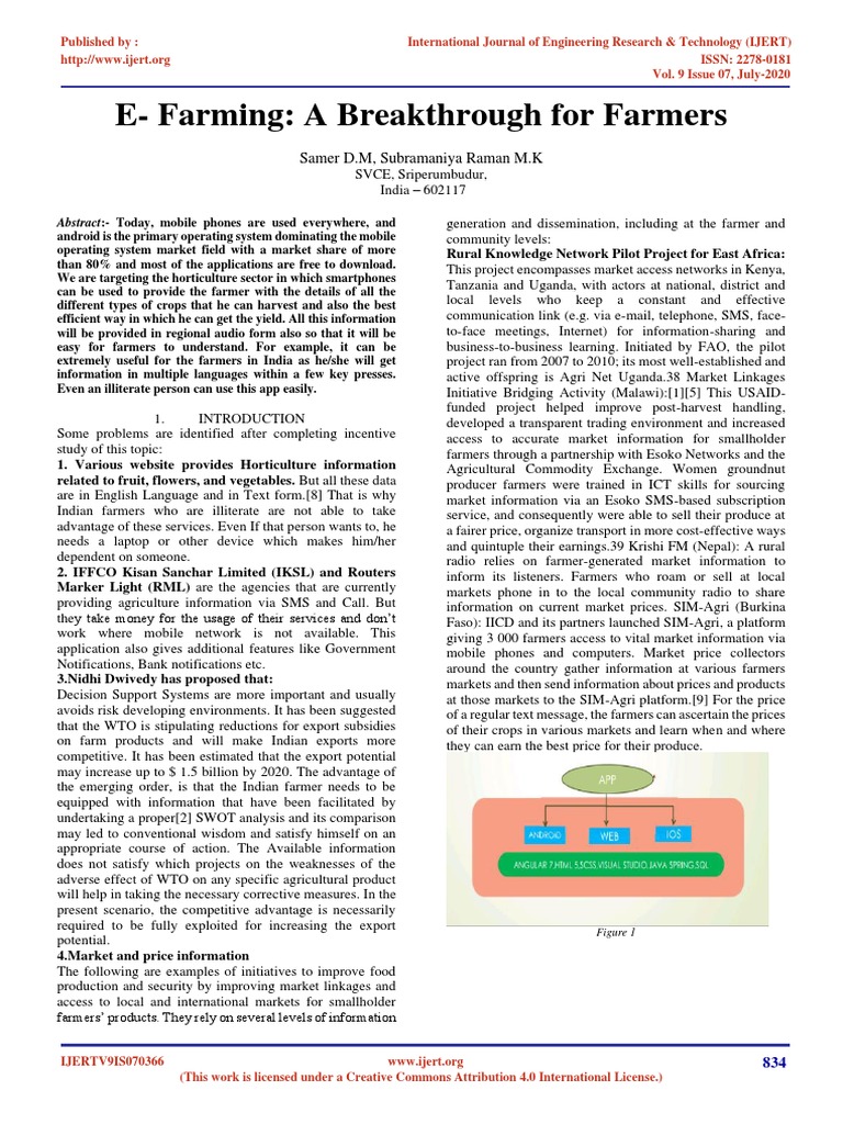 E - Farming A Breakthrough For Farmers | PDF | World Wide Web ...