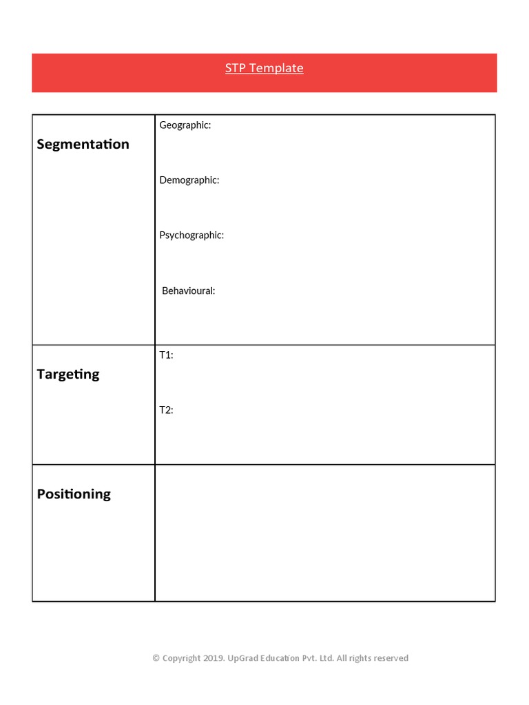 STP Template | PDF