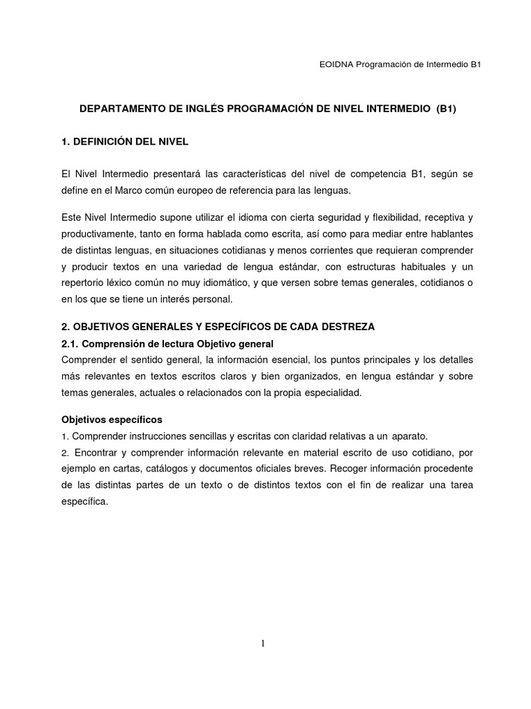 INGLES - Programación B1 | PDF | Programación de computadoras | Información