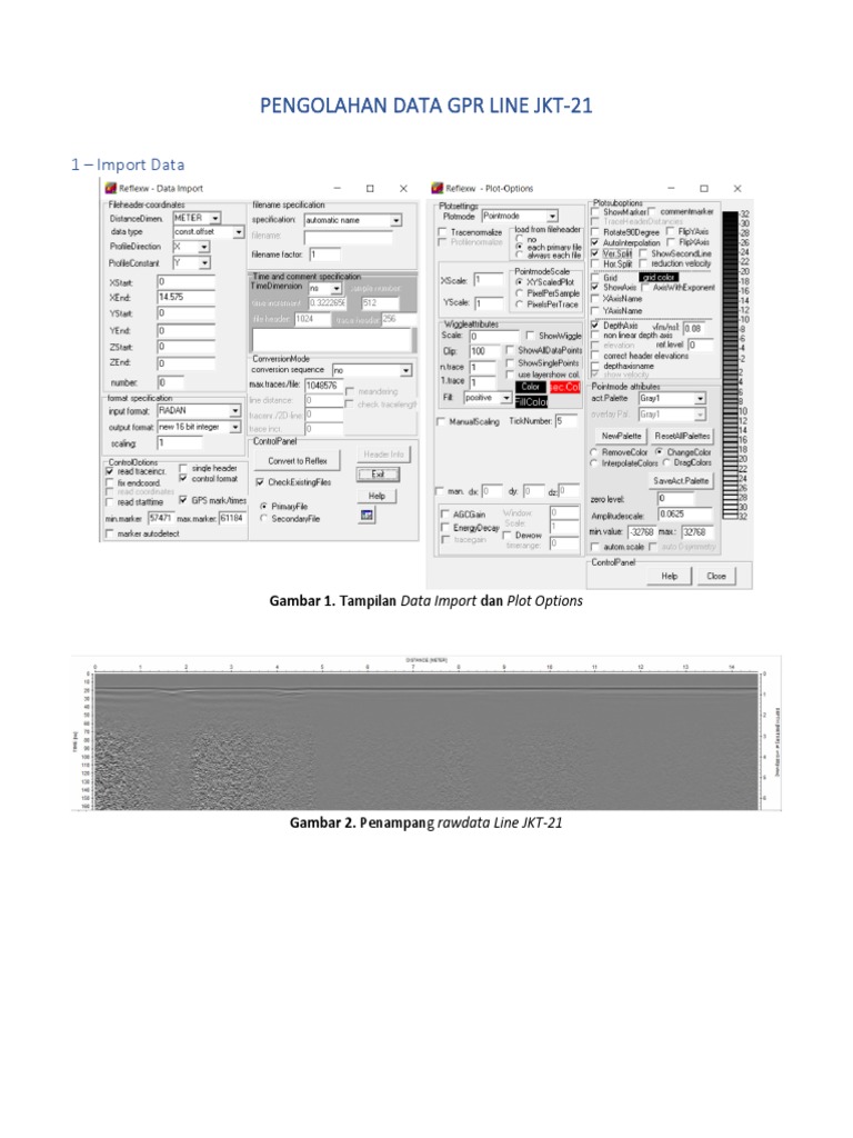 Pengolahan Data GPR Line JKT | PDF