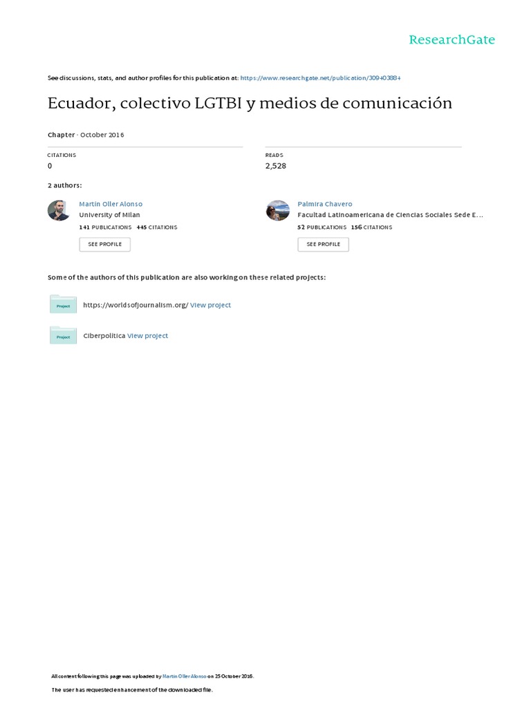 Cap Tulo LGBT I Ecuador 2016 | PDF