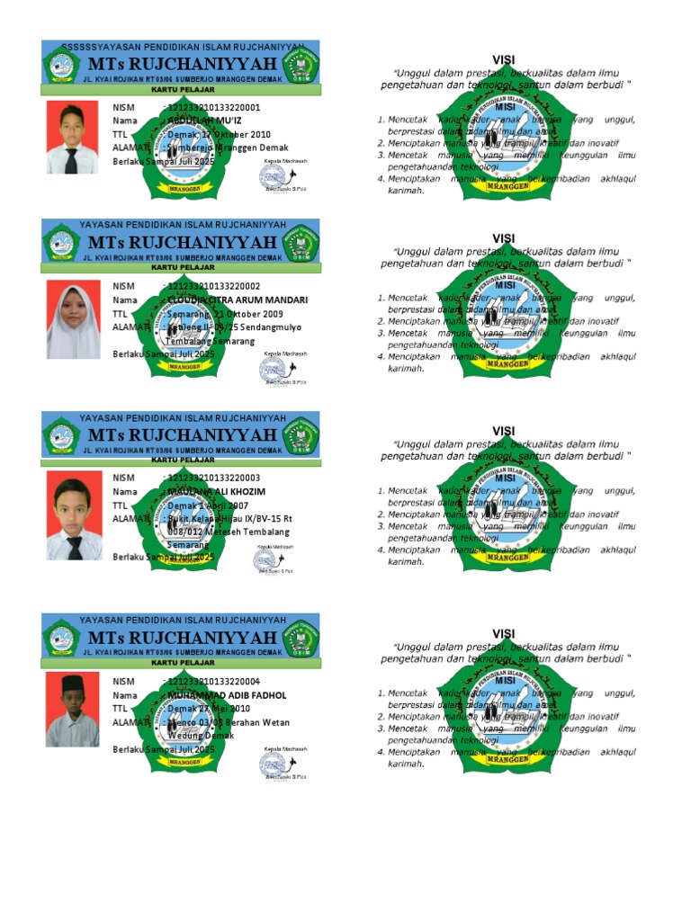 Kartu Osis Fix - 2022-2023 | PDF