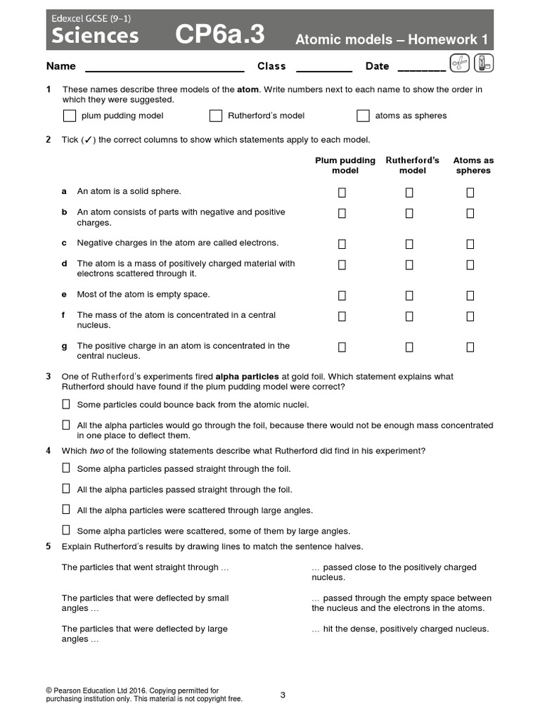 Edgcse Aap Cp6a Homework1 | PDF | Atomic Nucleus | Atoms