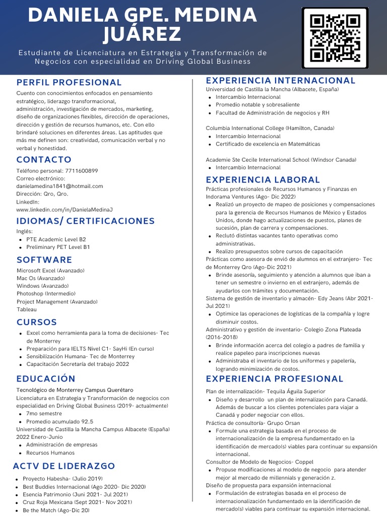 CV Daniela Medina | PDF