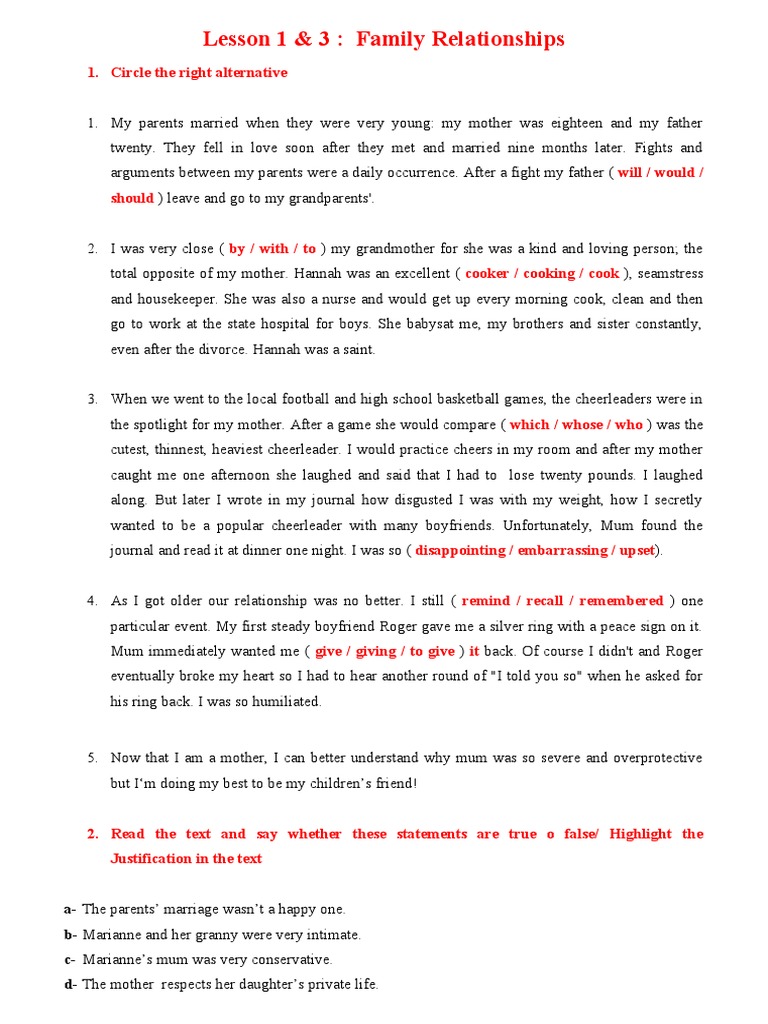 Navigating Family Conflicts | PDF | Language Arts & Discipline