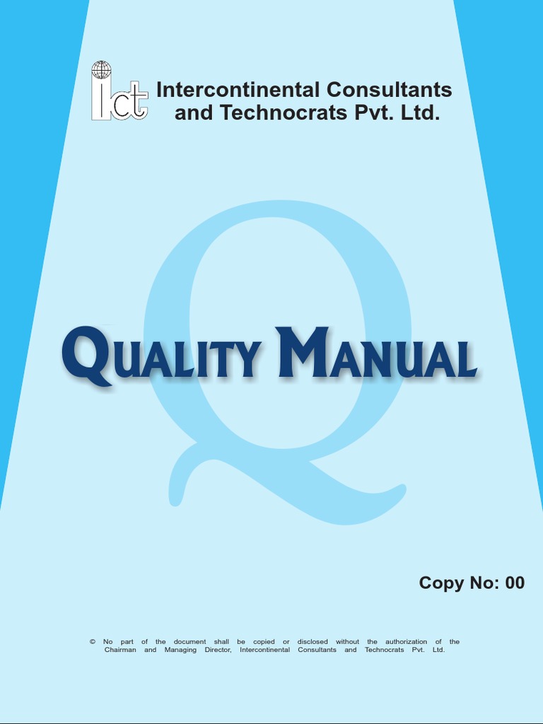 ICT Quality - Manual | PDF | Quality Management System | Iso 9000