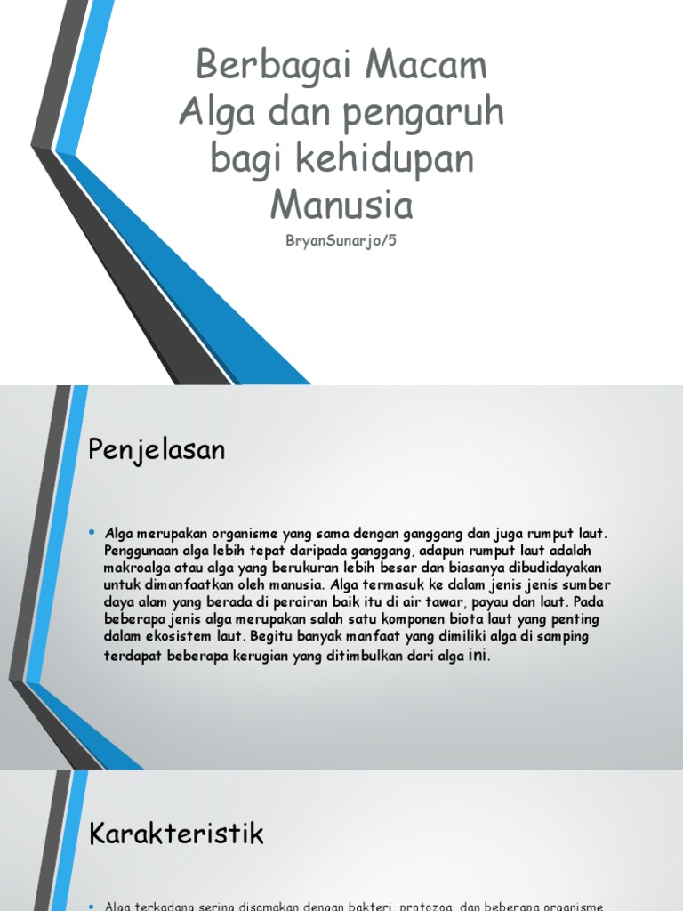 Macam-Macam Alga dan Manfaatnya | PDF