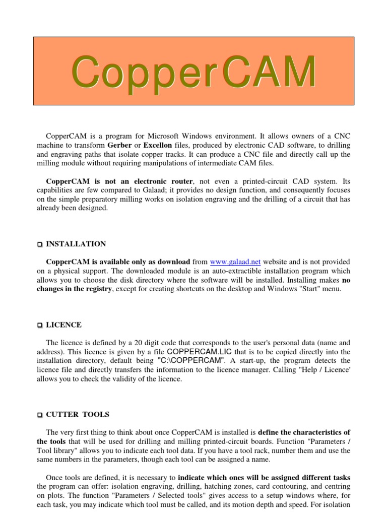 Copper Cam Pdf File Format Parameter Computer Programming
