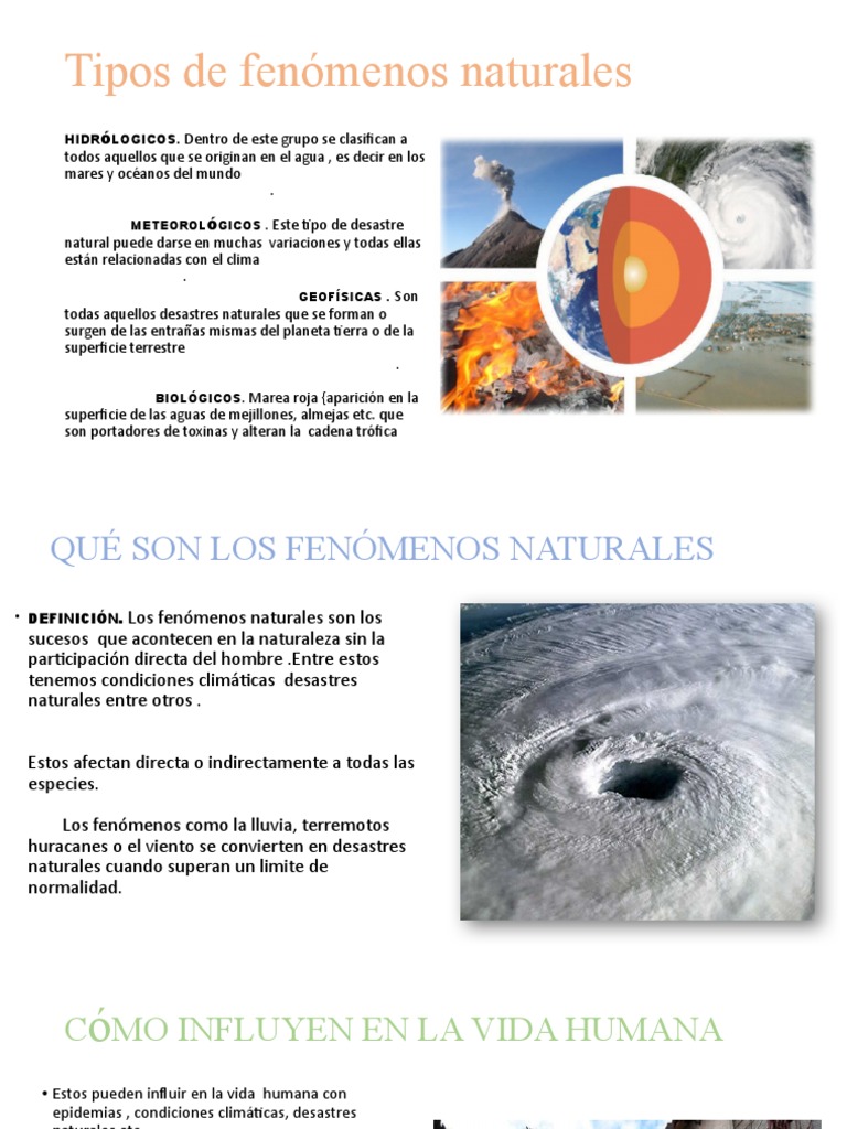 Tipos de Fenómenos Naturales | PDF