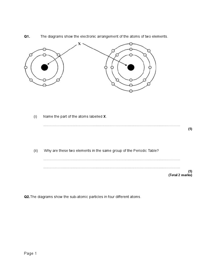 C3 Atomic Structure 4 | PDF | Atoms | Molecules