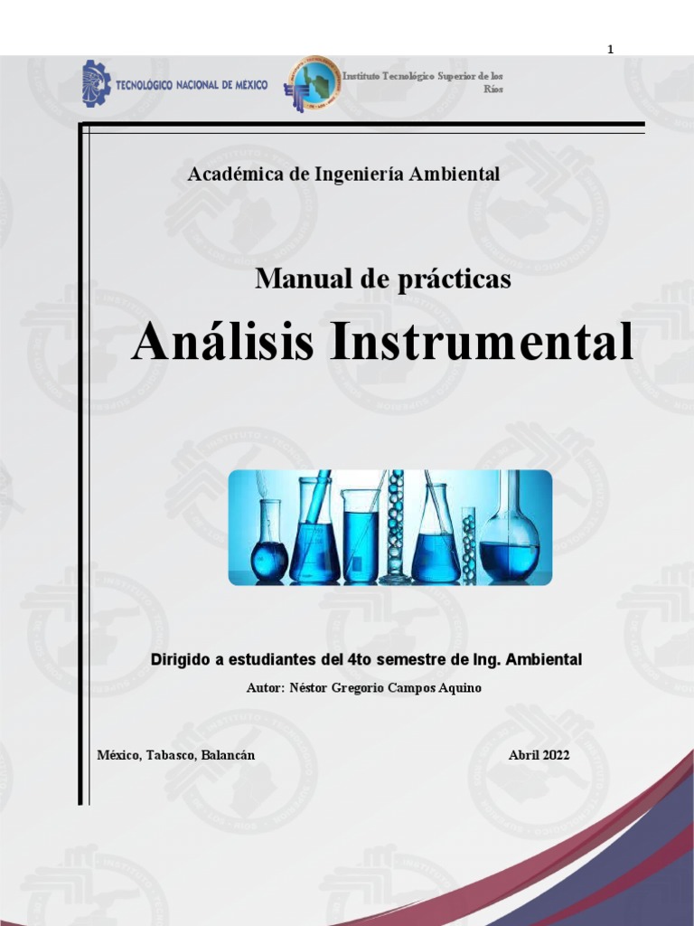 Manual de Prácticas de Análisis Instrumental | PDF | Espectrofotometria ...