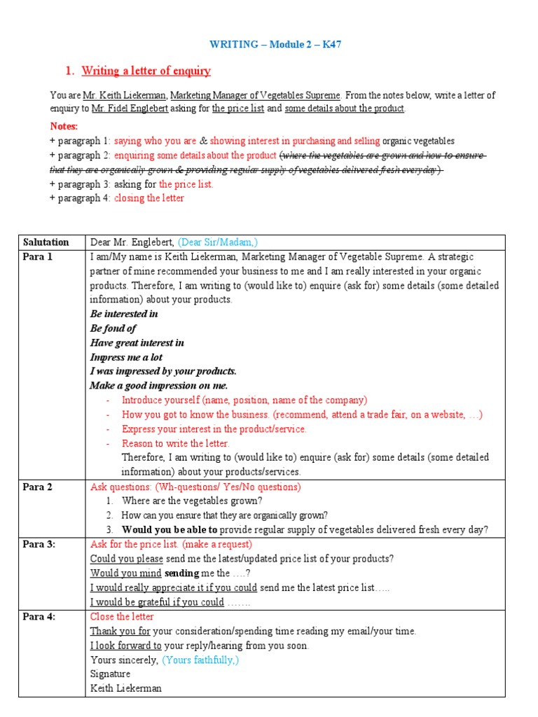 WRITING-Module 2 - K46 - UEH | PDF | Communication