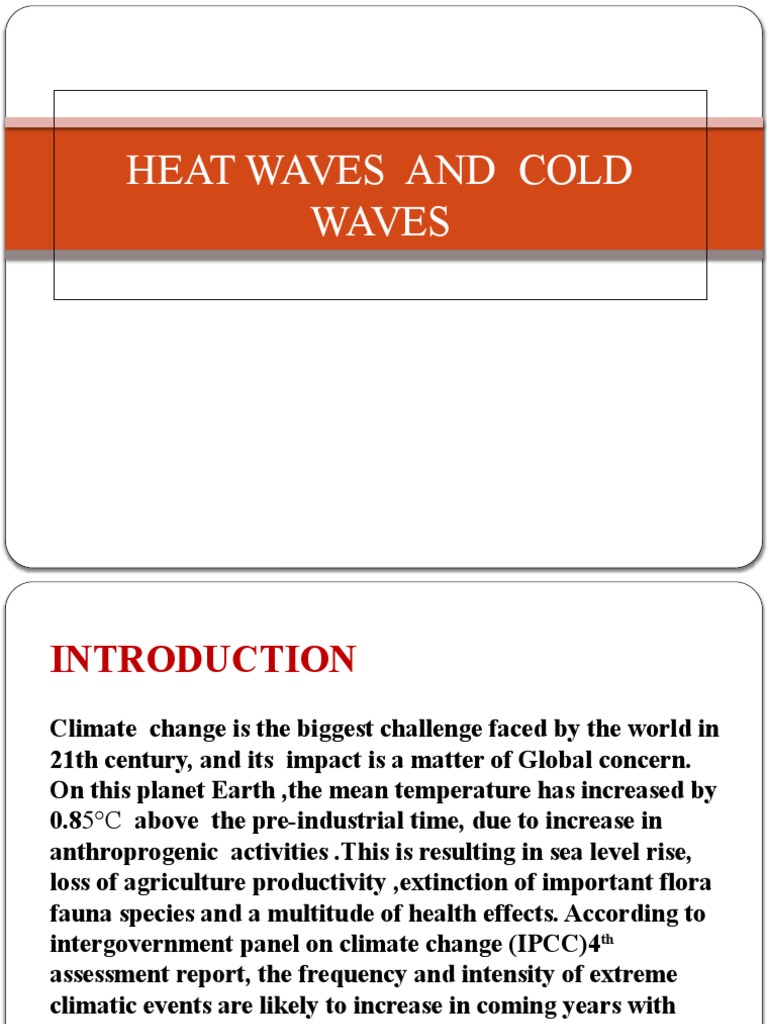 Heat Waves and Cold Waves | PDF