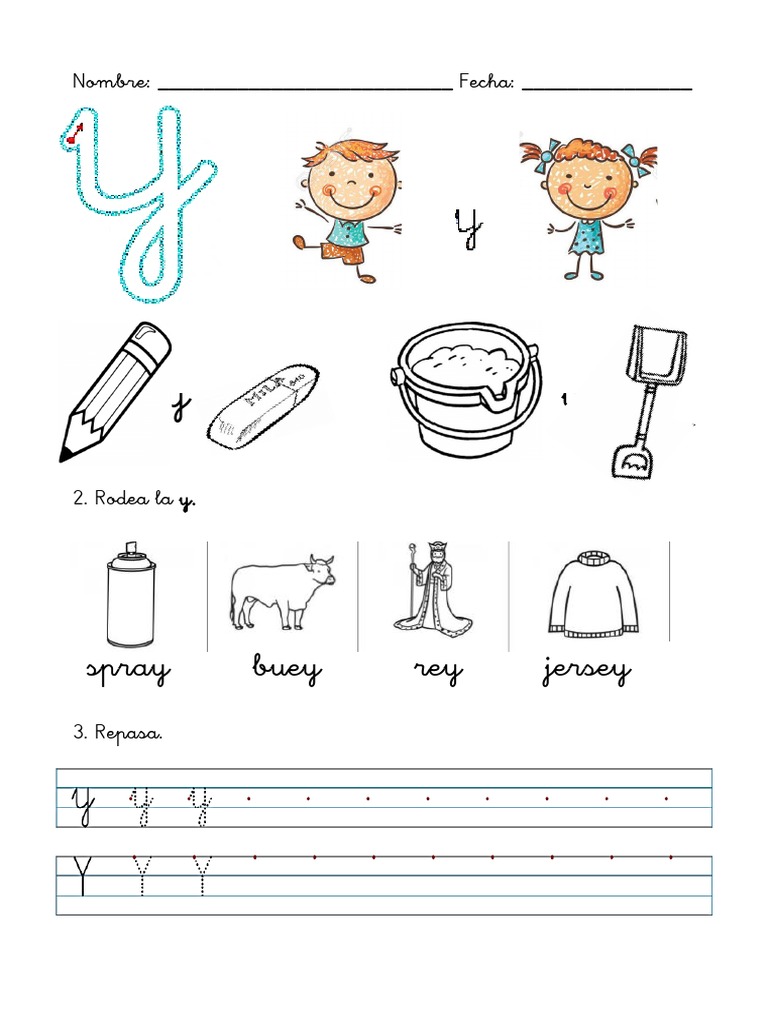 Letra Y-Y Como Vocal | PDF