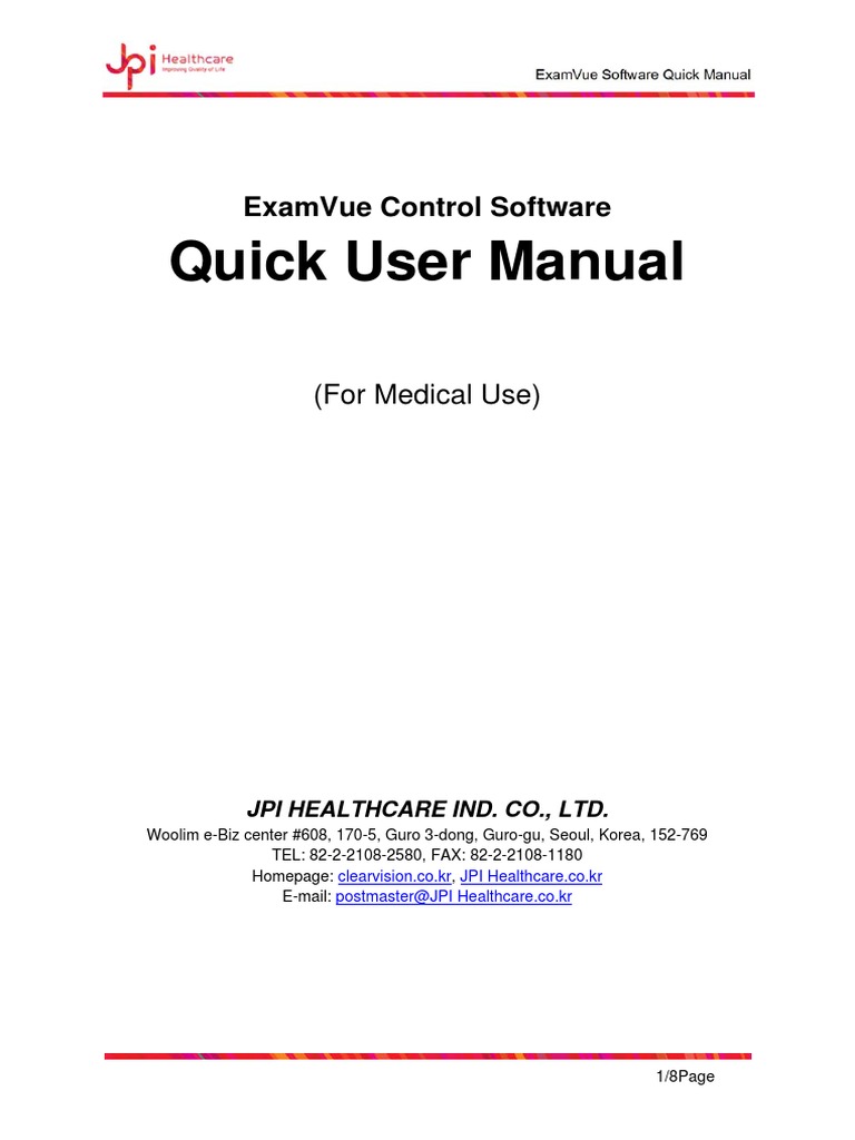 ExamVue Medical Quick User Guide Manual - Rev01 | PDF | Page Layout | Computing