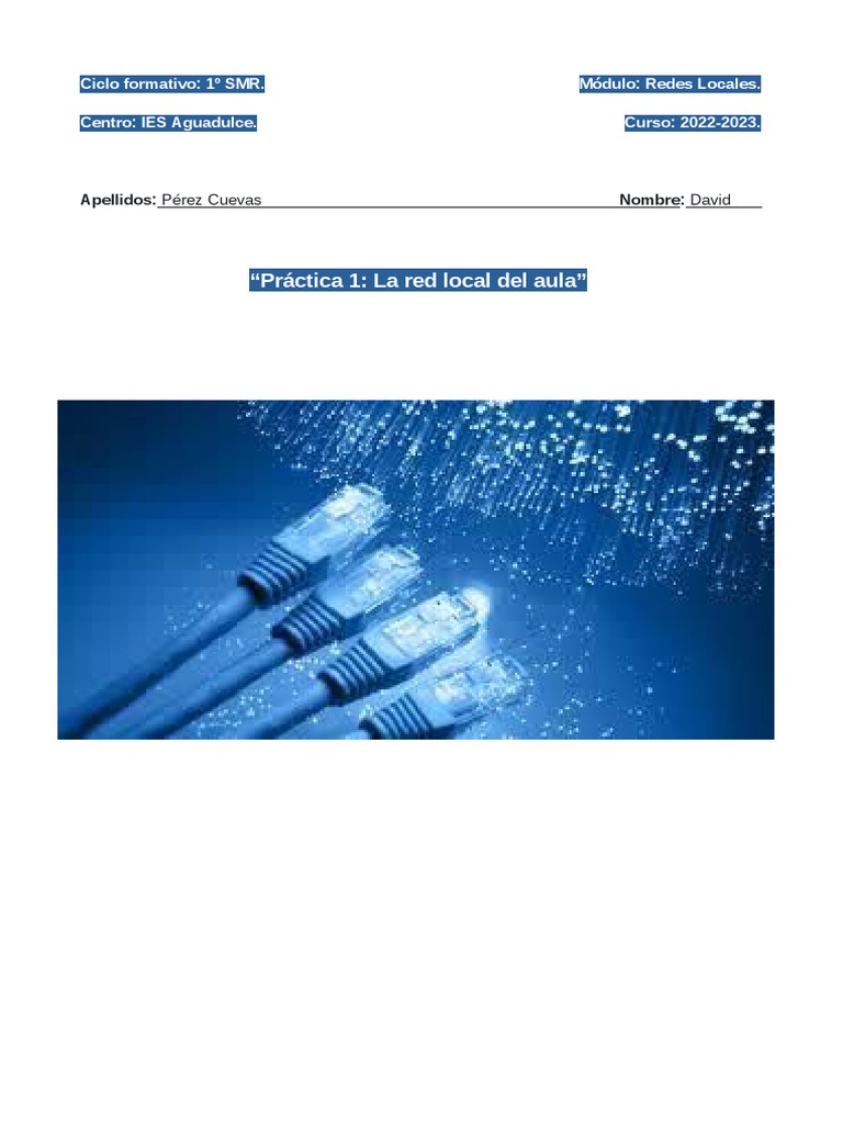 Practica1 DavidPérezCuevas | PDF