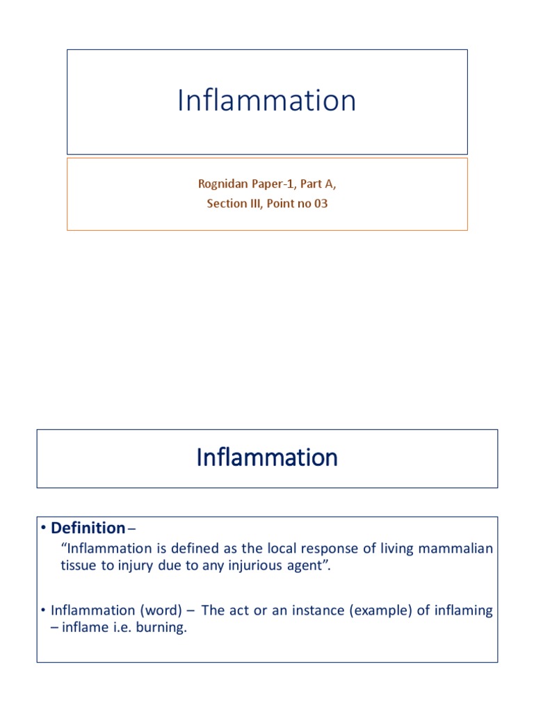 Acute Inflammation | PDF | Inflammation | White Blood Cell