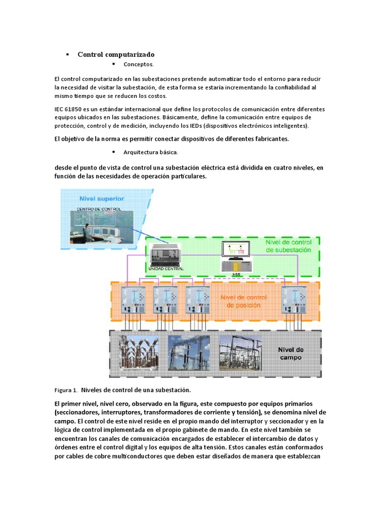 Control Computarizado | PDF | Scada | Subestacion electrica