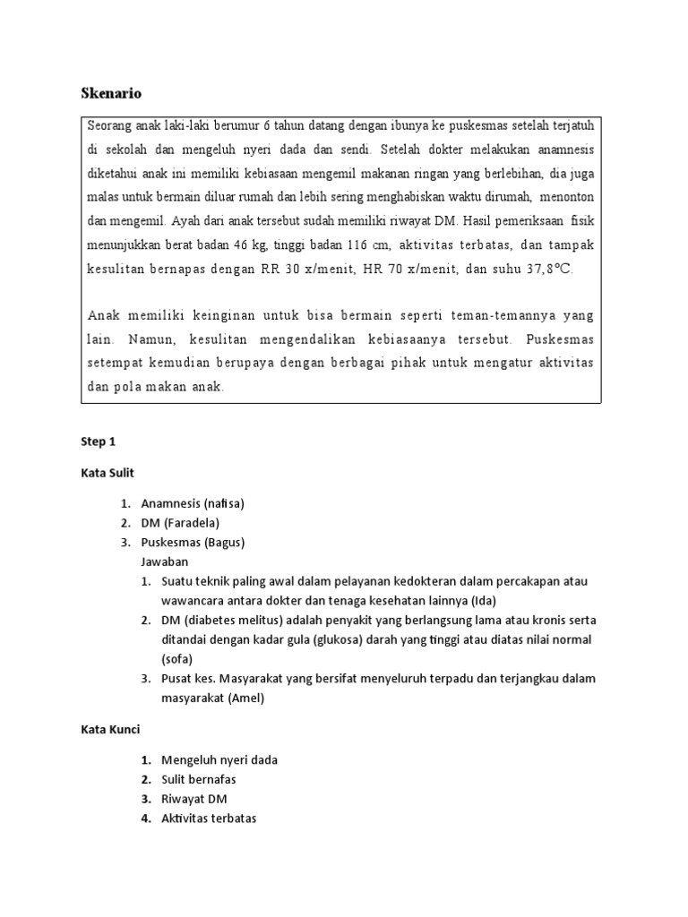 Skenario LBM 2 | PDF