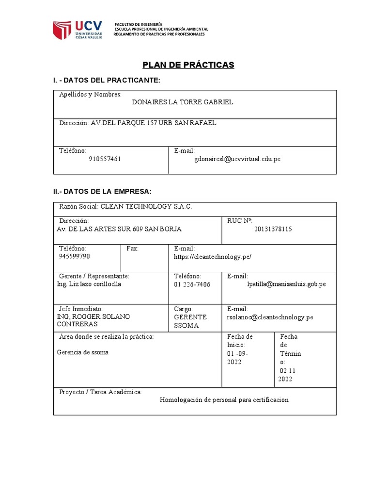 Plan de Practicas Donaires | PDF | Negocios | Tecnología