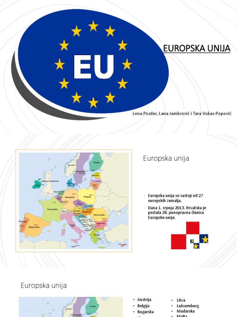 Europska Unija Lena, Lana I Tara | PDF