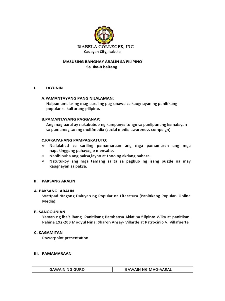 Charys Lesson Plan | PDF