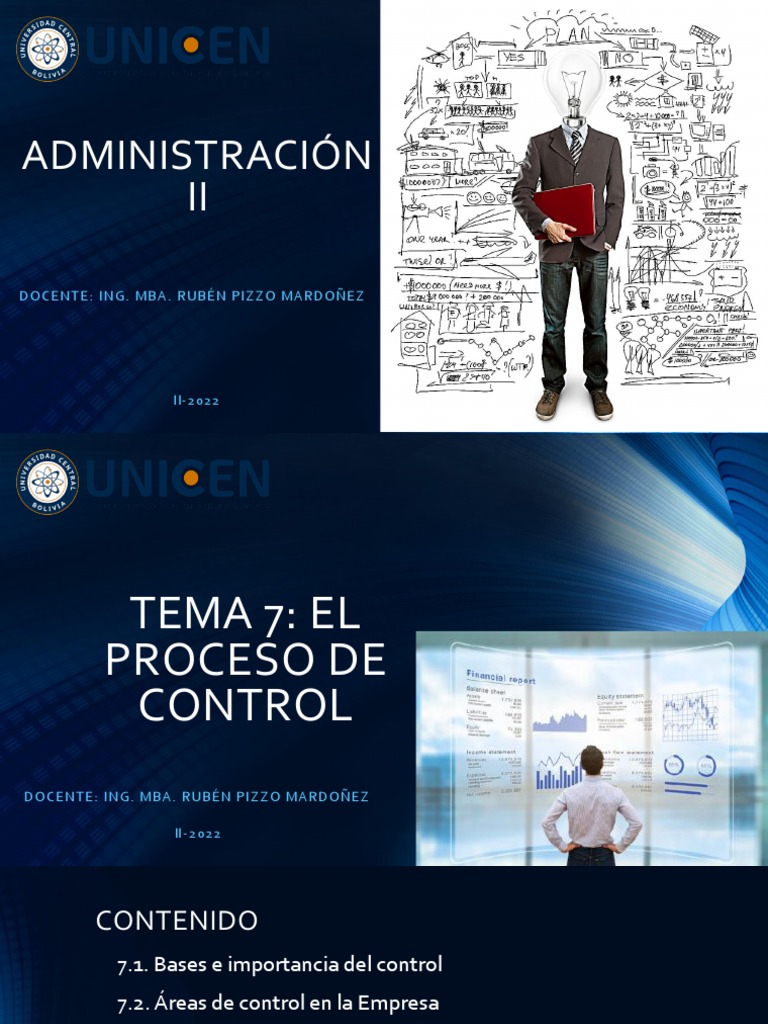 Tema 7 Proceso de Control | PDF | Business | Tecnologías de la información