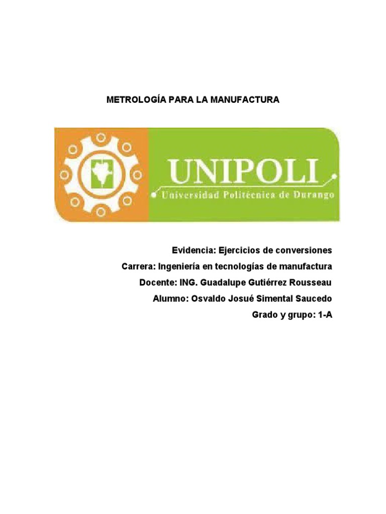 Ejercicios de Conversiones | PDF