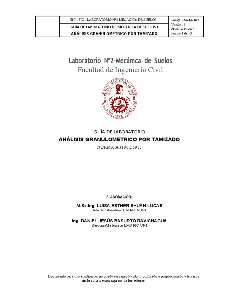 Análisis de la distribución de tamaños de partículas de suelos mediante ...