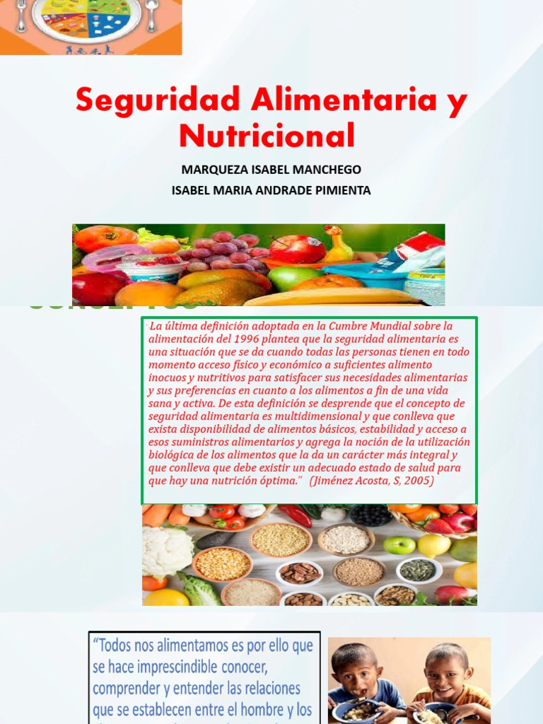 Seguridad Alimentaria y Nutrición | PDF | Seguridad alimentaria | Alimentos