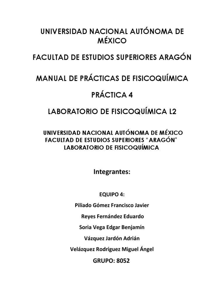 Practica 4 Lab FQ | PDF Practica 4 Lab FQ | PDF