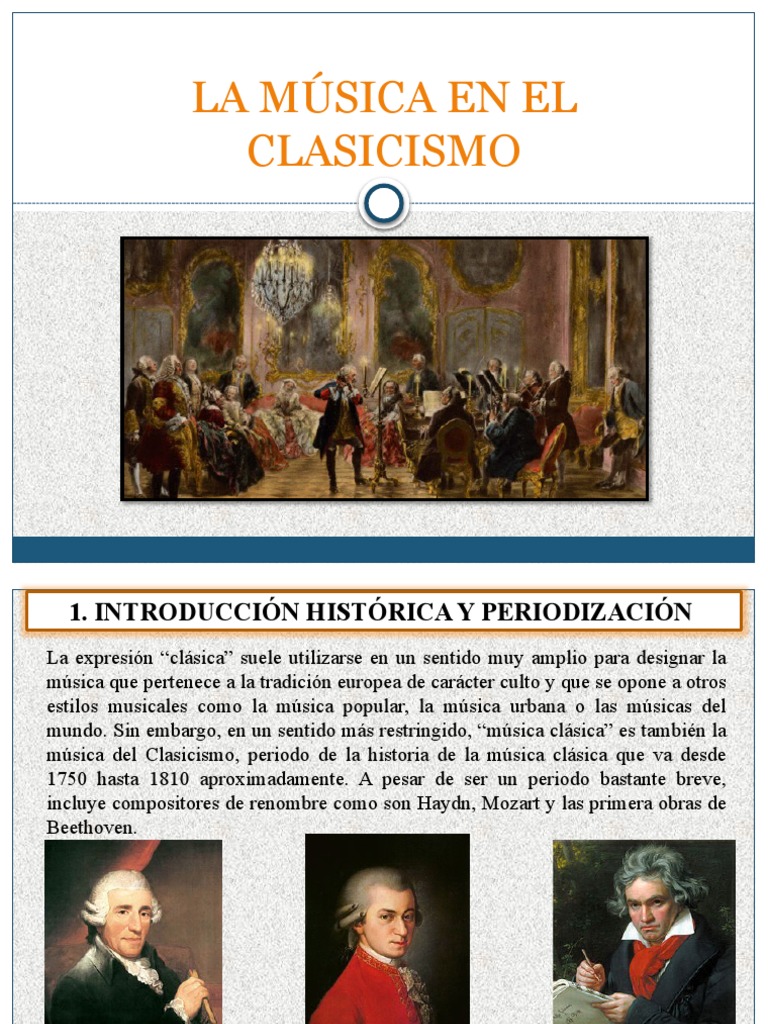 Música del Clasicismo: Historia y Compositores | PDF | Sonata | Concierto