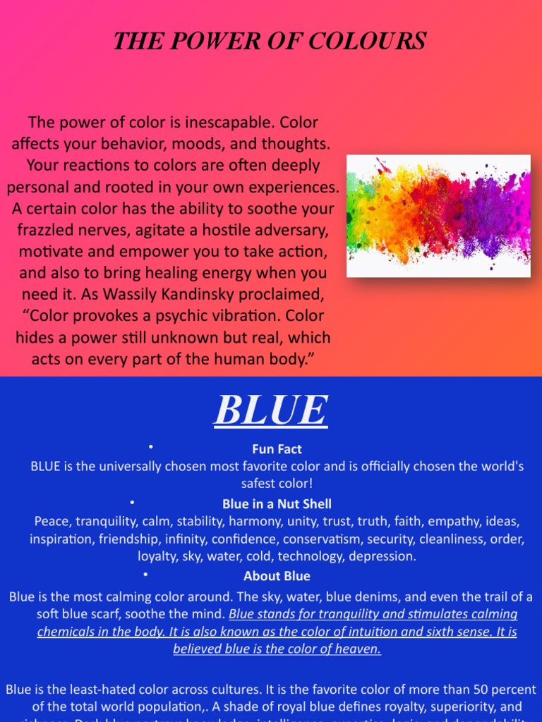 Power of Colours | PDF