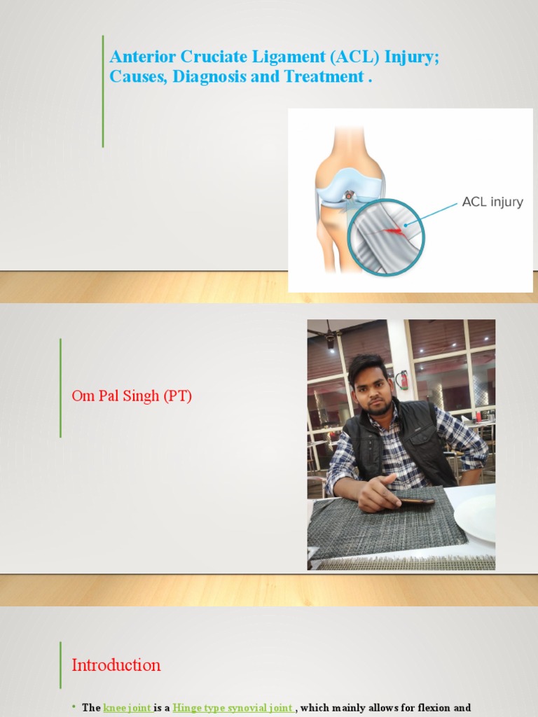 Acl Injury: Physiotherapy Management | PDF | Knee | Clinical Medicine