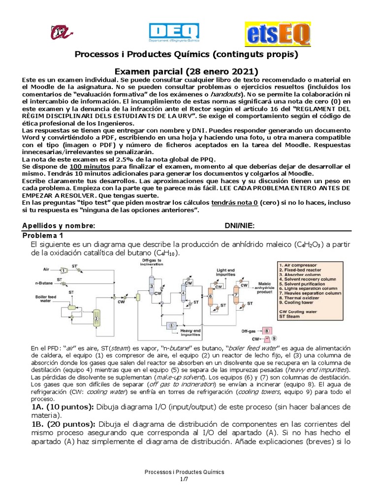 Examen PPQ Procesos | PDF | Prueba (evaluación) | Moodle