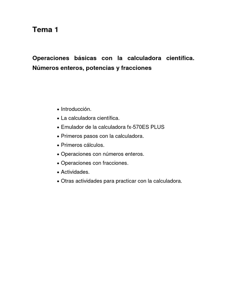 Matem Ticas Con La Calculadora Cientifica FX 570ES PLUS | Descargar gratis PDF | Exponenciación ...