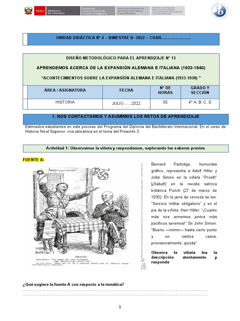 Expansión Alemana e Italiana (1933-1940) | PDF | Alemania nazi | Adolf ...
