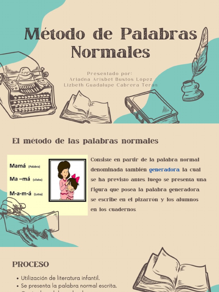 Método de Las Palabras Normales | PDF