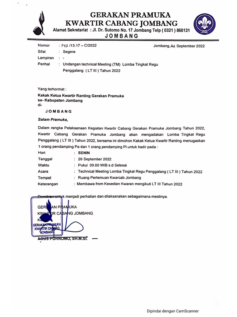 Surat TM LT 3 | PDF